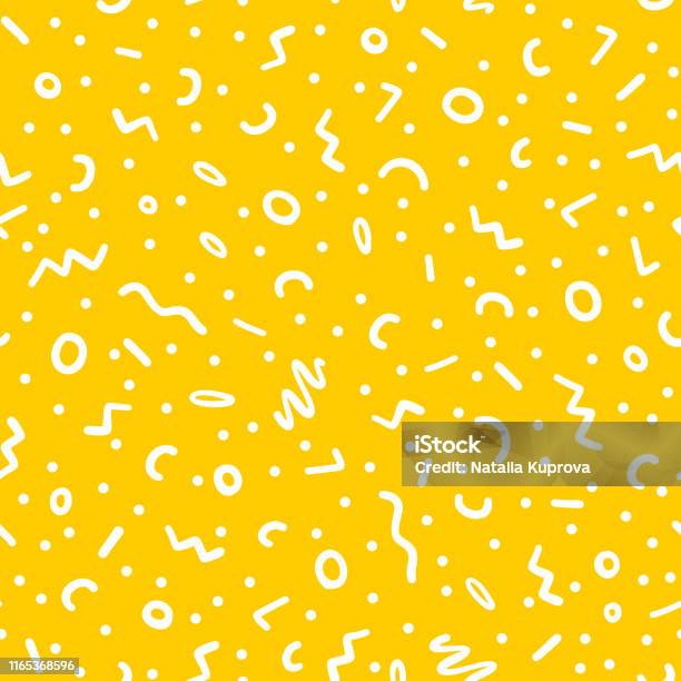 Tangan Digambar Warnawarni Abstrak Confetti Pola Mulus Festival Busana