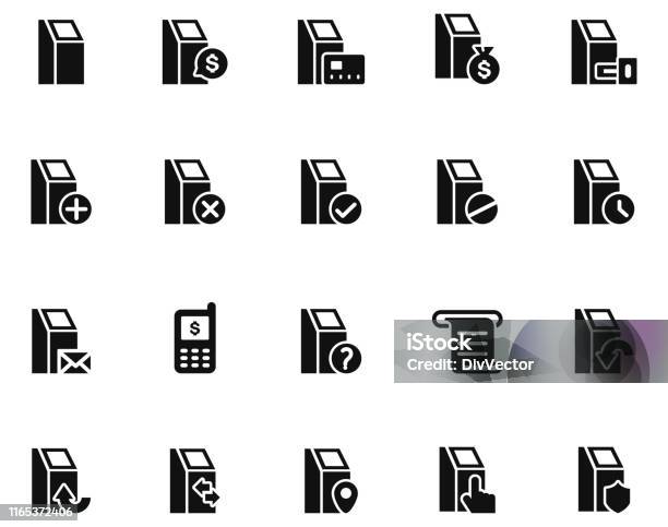 Selfservice Terminal Icon Set Stock Illustration - Download Image Now ... Selfservice Terminal Icon Set Stock Illustration - Download Image Now ...