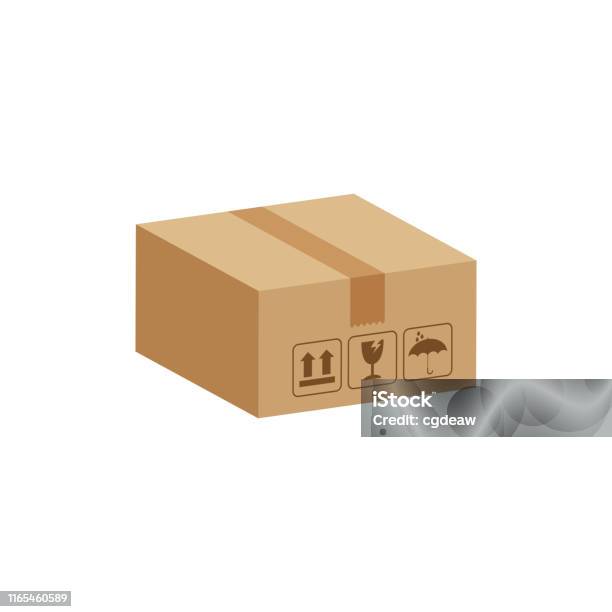 Boîtes De Caisse 3d Carton Boîte Brune Boîtes De Colis En Carton De