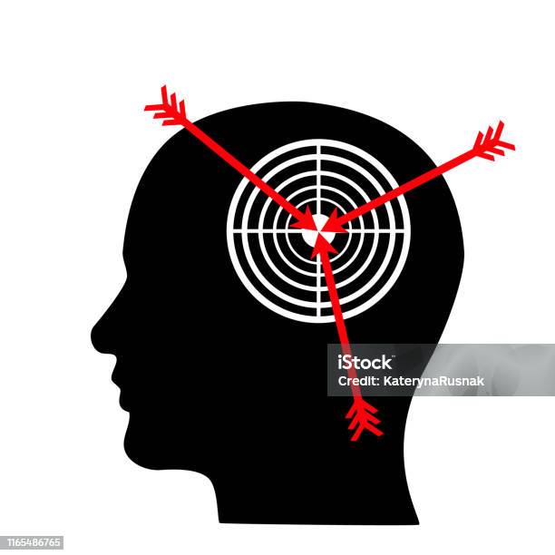 Ikon Target Dan Vektor Kepala Kepala Dengan Target Dan Panah Desain ... Ikon Target Dan Vektor Kepala Kepala Dengan Target Dan Panah Desain ...