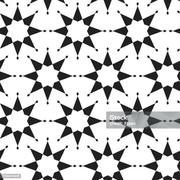 Seamless Vector Background Black And White Repeat Pattern Abstract