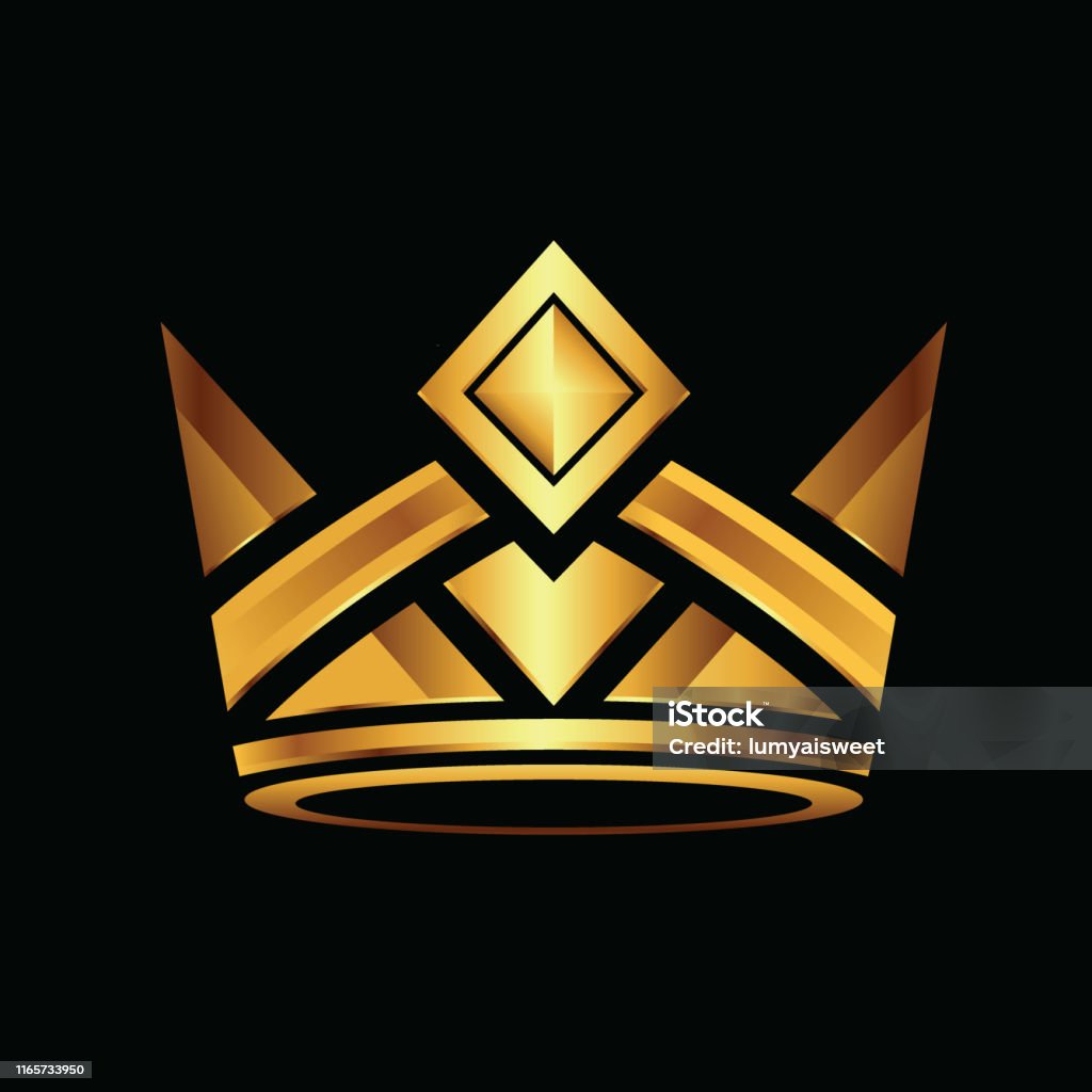 Crown Gold Icon Vector Stock Illustration Download Image Now