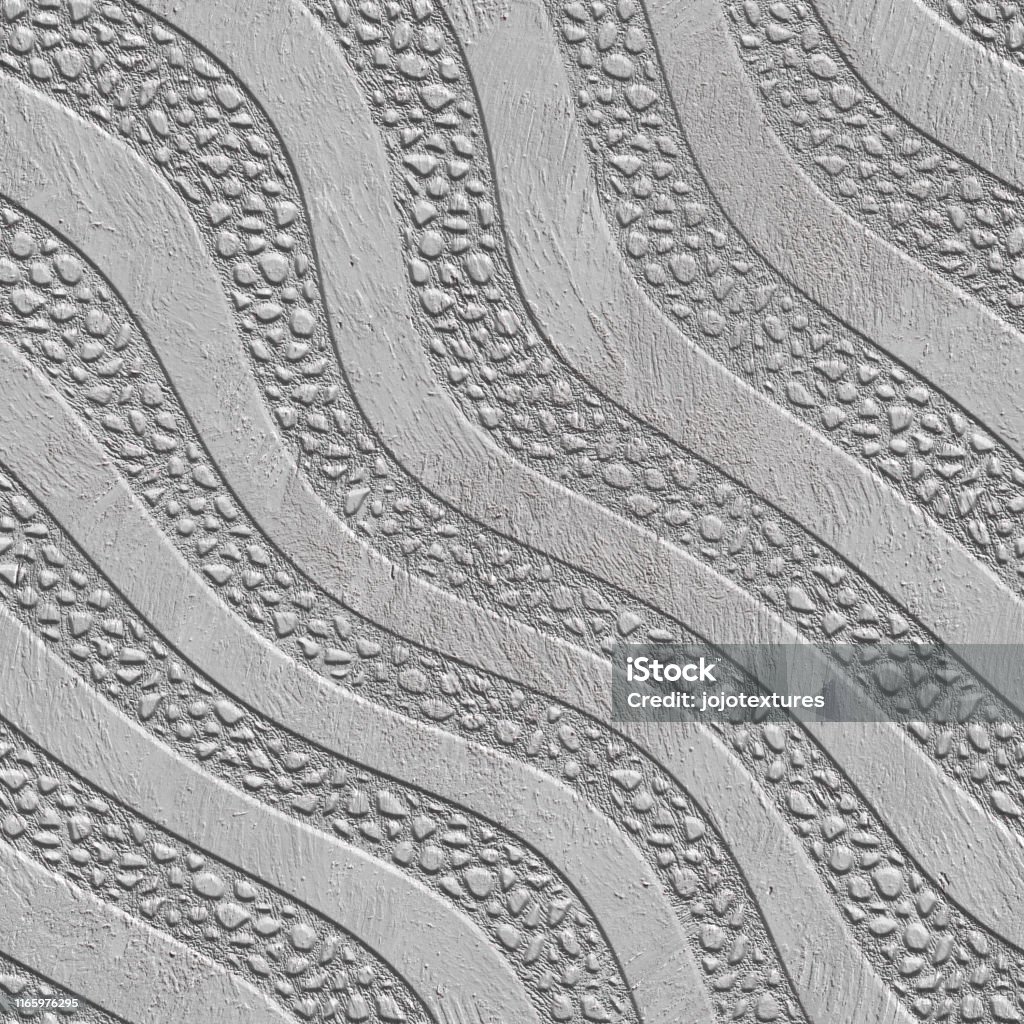 Plester Dinding Tekstur Mulus Dengan Pola Gelombang Warna Abuabu