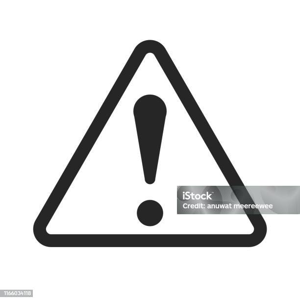 Icône De Signe Davertissement De Danger Forme De Triangle Et Point