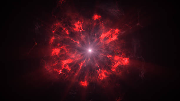 Free picture: Dark red light big bang pulsar star explosion astronomy