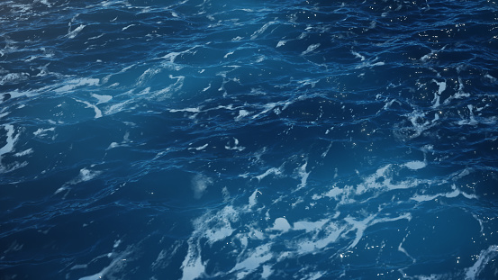 Gelombang Laut Sudut Rendah Pemandangan Latar Belakang Air Laut