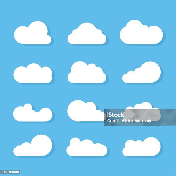 Icône De Nuages Illustration De Vecteur Symbole Ou Logo De Nuage
