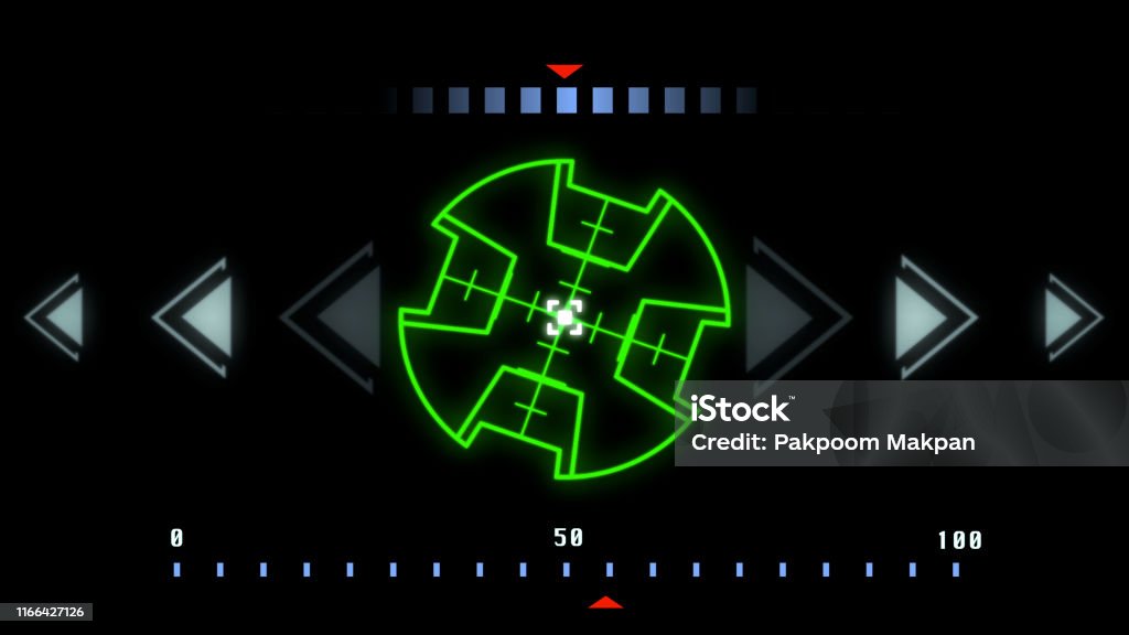 Panel Layar Antarmuka Kontrol Pengguna Teknologi Virtual Hud Futuristik