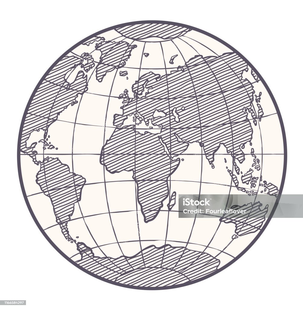 Stock ilustrace World Map Globe Skica Vektorové Stock Ilustrace ... Stock ilustrace World Map Globe Skica Vektorové Stock Ilustrace ...