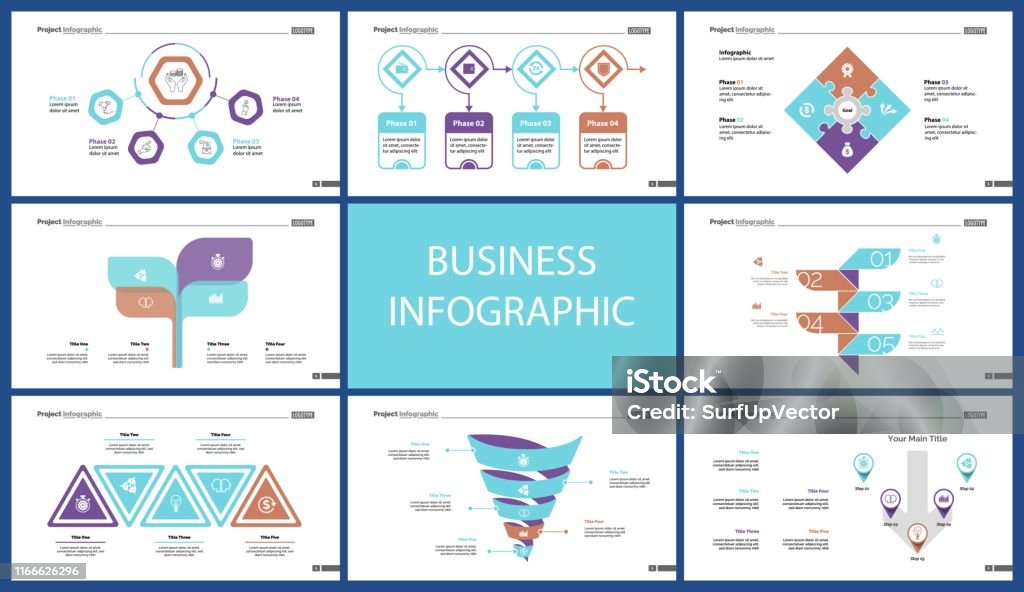 Ensemble De Graphiques Infographies De Concept De Vente Ou De