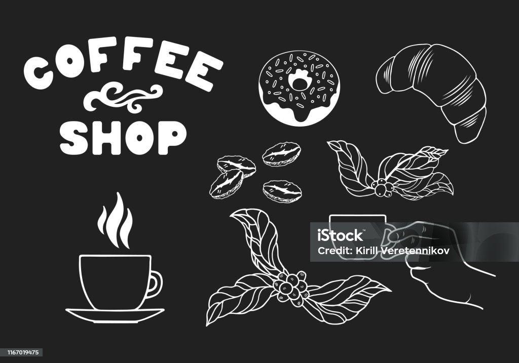 Concept De Fond De Menu De Café Modèle De Bannière De Vecteur Avec Des
