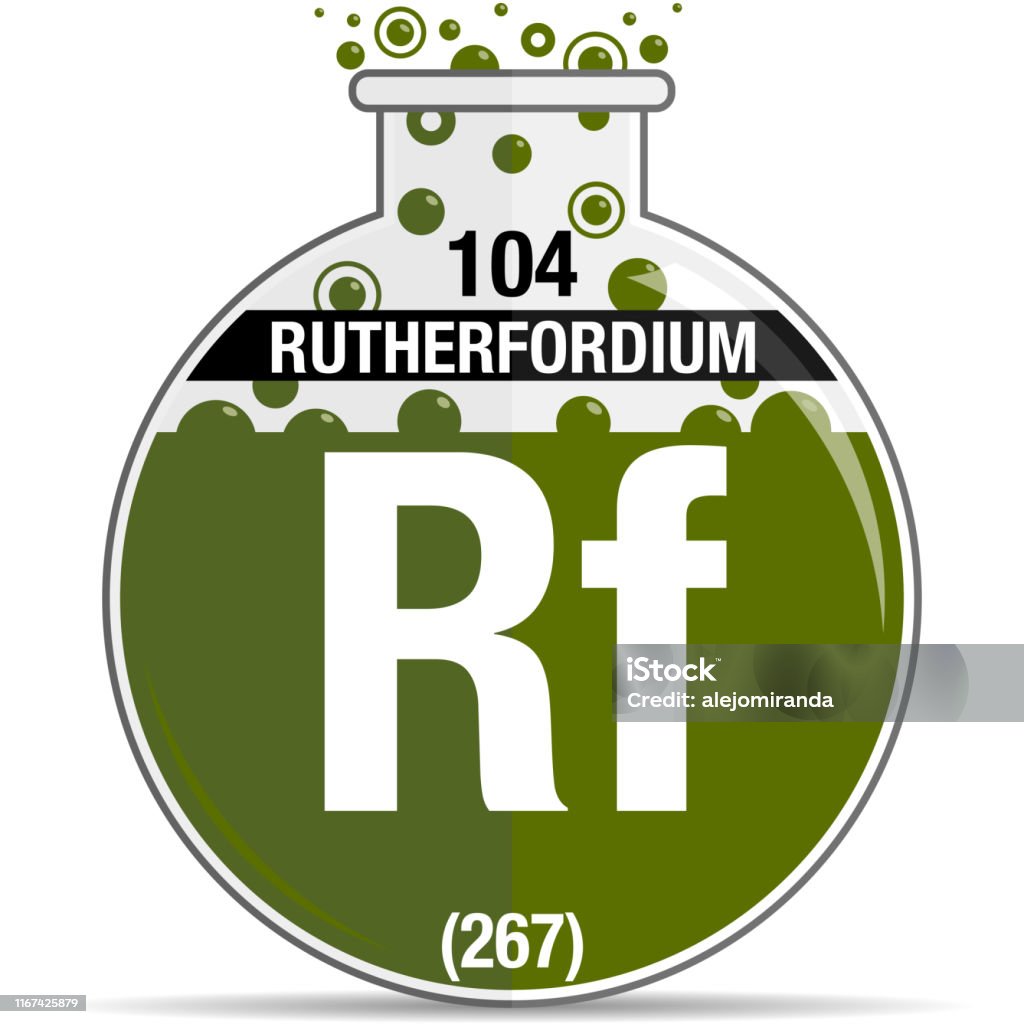 Simbol Rutherfordium Pada Termos Bulat Kimia Elemen Nomor 104 Dari ... Simbol Rutherfordium Pada Termos Bulat Kimia Elemen Nomor 104 Dari ...