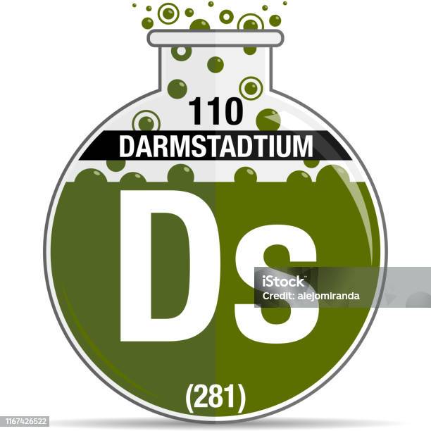 Simbol Darmstadtium Pada Termos Bulat Kimia Nomor Elemen 110 Dari Tabel ... Simbol Darmstadtium Pada Termos Bulat Kimia Nomor Elemen 110 Dari Tabel ...