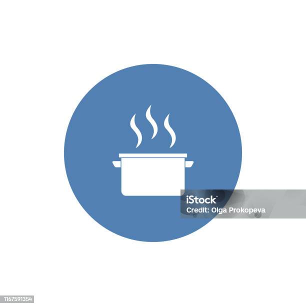 Vecteur Dicône De Casserole De Cuisson Signe Plat Rempli Pictogramme