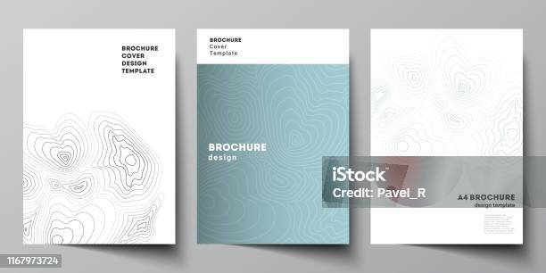 Tata Letak Vektor Format A4 Template Desain Mockups Sampul Modern Untuk