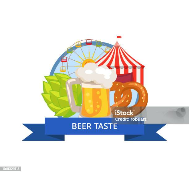 Ilustrasi Poster Rasa Bir Oktoberfest Vector Ilustrasi Stok Unduh