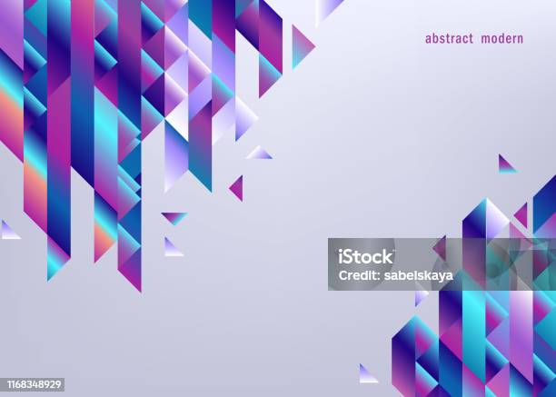 Latar Belakang Gradien Dengan Bentuk Geometris Berwarnawarni Dan Ruang