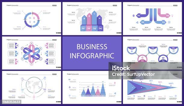 Ensemble De Graphiques Infographies Danalyse Ou De Concept Marketing