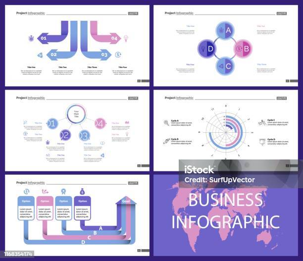 Ensemble De Graphiques Infographies De Concept De Production Ou De