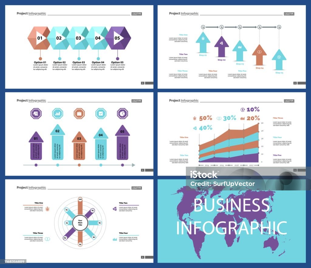 Ensemble De Graphiques Infographies De Concepts De Gestion Ou De