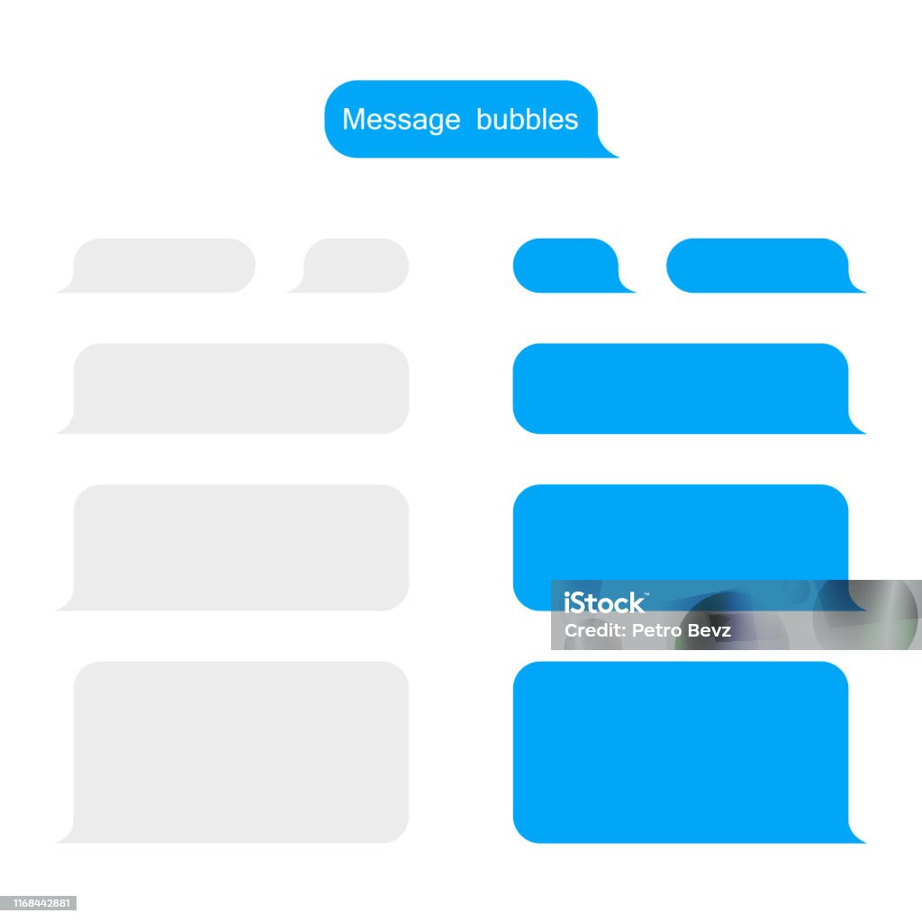 Nachrichtenblasen Designvorlage Für Messengerchat Oder Website Moderne ... Nachrichtenblasen Designvorlage Für Messengerchat Oder Website Moderne ...
