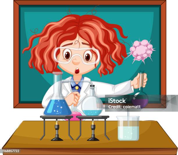 Ilmuwan Bekerja Dengan Alat Sains Di Laboratorium Ilustrasi Stok ... Ilmuwan Bekerja Dengan Alat Sains Di Laboratorium Ilustrasi Stok ...