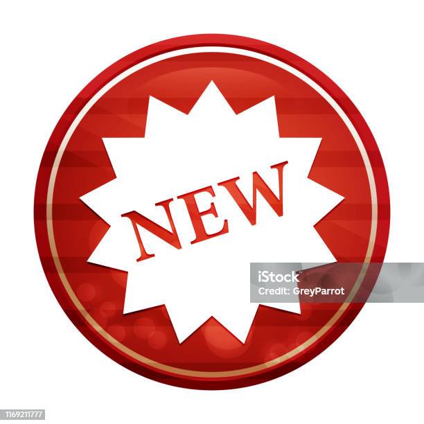 Nouvelle Icône Dinsigne Détoile Réaliste Diagonale Mouvement Rouge