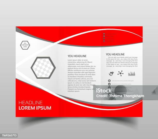 Modello Di Layout Di Progettazione Volantino Brochure Aziendale In