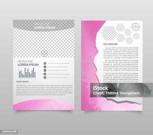 Templat Desain Tata Letak Presentasi Halaman Sampul Laporan Tahunan