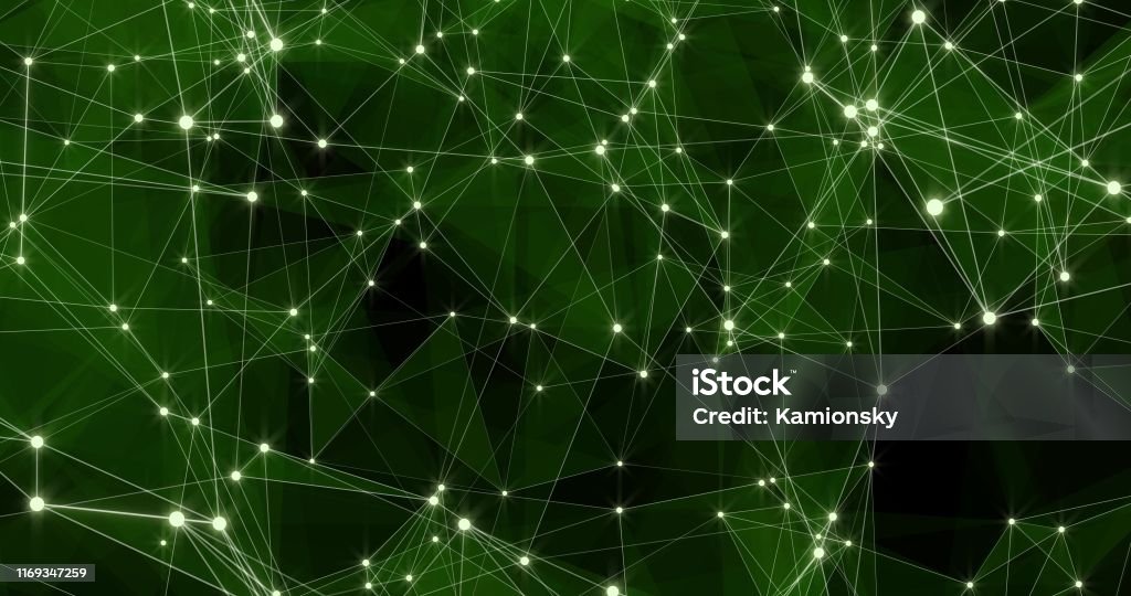 Latar Belakang Abstrak Dinamis Plexus Teknologi Futuristik Render 3d