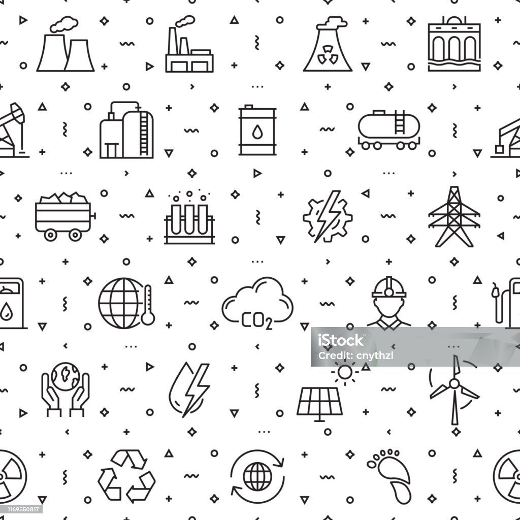Set Vektor Template Desain Dan Elemen Untuk Industri Berat Dan Daya