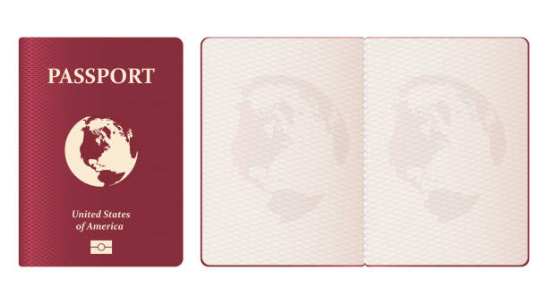 Open Passport Clipart