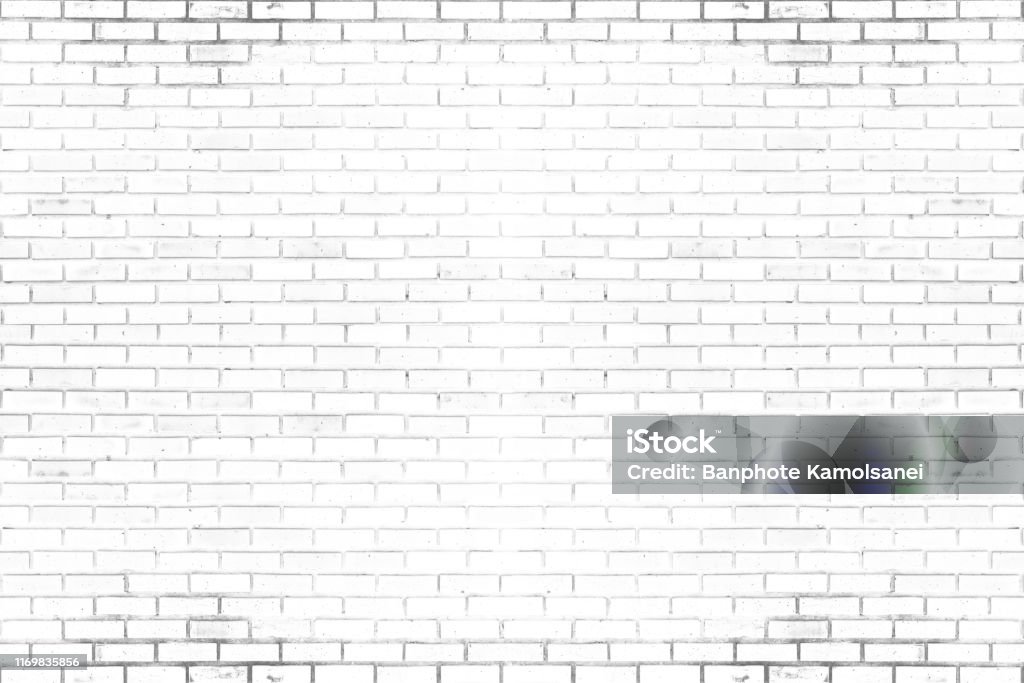 Tekstur Dinding Bata Putih Untuk Latar Belakang Atau Wallpaper Dekorasi