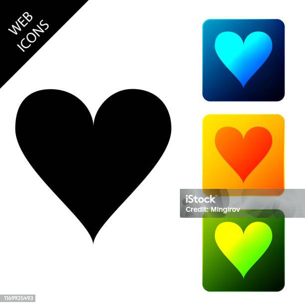 Icône De Coeur Disolement Sur Le Fond Blanc Symbole Damour Signe De