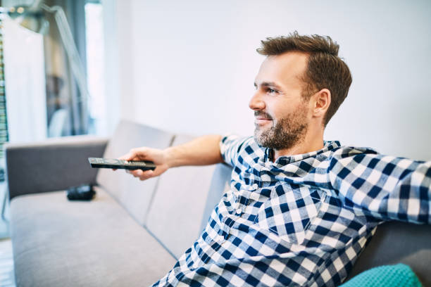 Free Stock Photo of man watching TV | Download Free Images and Free ...