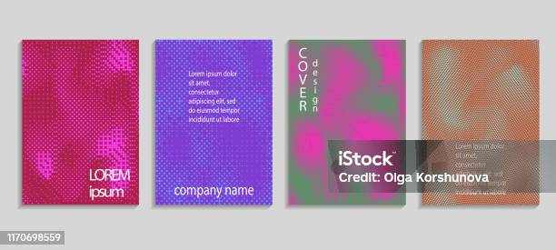 Halftone Vektor Abstrak Minimalis Mencakup Desain Templat Geometris