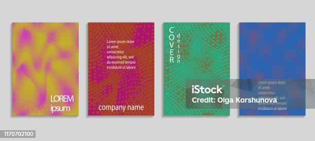 Halftone Vektor Abstrak Minimalis Mencakup Desain Templat Geometris