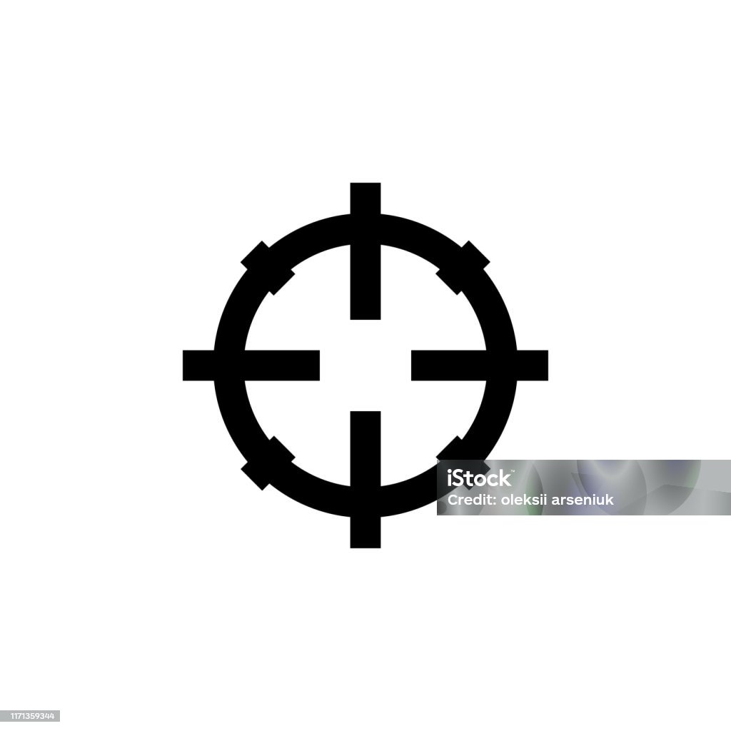 Simple Sniper Rifle Aim Target Ar Crosshairs Gun Scope Icon Stock ... Simple Sniper Rifle Aim Target Ar Crosshairs Gun Scope Icon Stock ...