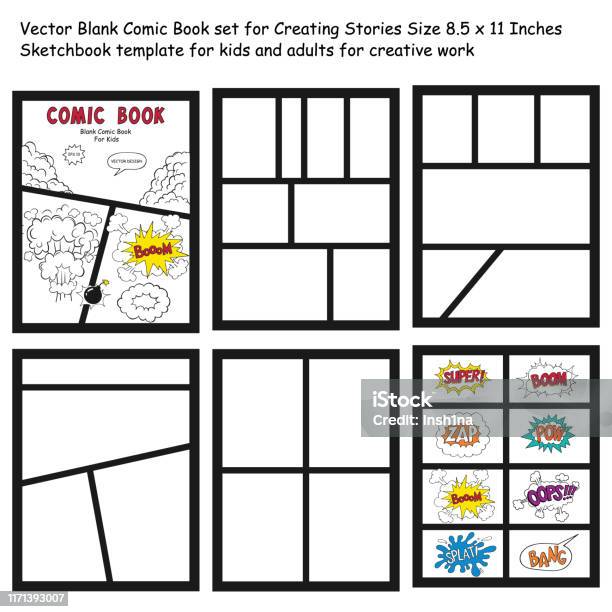 Buku Komik Blanks Set Gelembung Pidato Teks Sampul Majalah Komik ... Buku Komik Blanks Set Gelembung Pidato Teks Sampul Majalah Komik ...