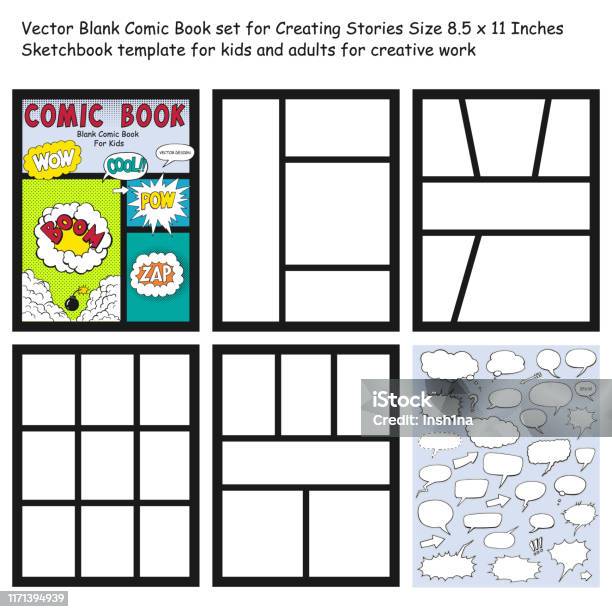Buku Komik Blanks Set Gelembung Pidato Teks Sampul Majalah Komik ... Buku Komik Blanks Set Gelembung Pidato Teks Sampul Majalah Komik ...