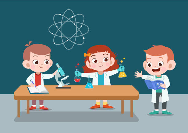 Kinder Experiment Illustrationen Und Vektorgrafiken Istock