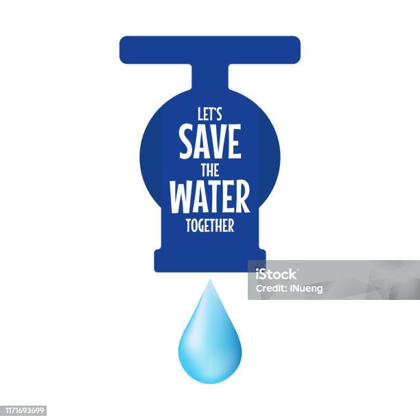 Save Water Concept World Water Day Stock Illustration Download Image