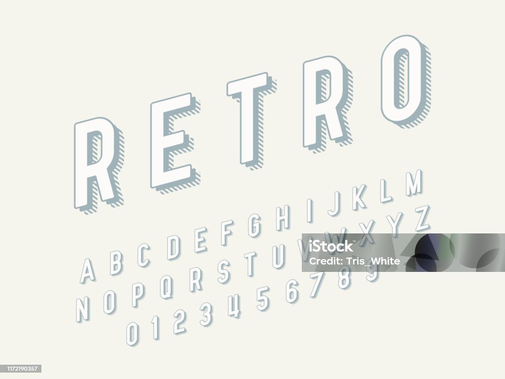 Retro Font And Alphabet Stock Vector Illustration Stock Illustration ... Retro Font And Alphabet Stock Vector Illustration Stock Illustration ...