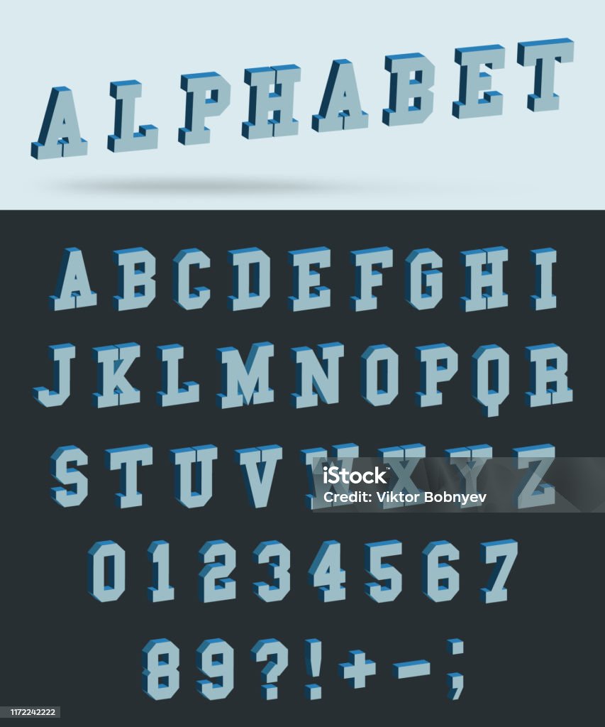 Isometric Alphabet Font Stock Illustration - Download Image Now ... Isometric Alphabet Font Stock Illustration - Download Image Now ...