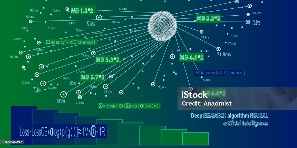 Abstract Concept Algorithms Big Data Presentations Deep Research Algorithm Neural Artificial