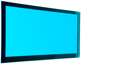 Lcd Tv 흰색 바탕에 그림자와 매달기에 대한 스톡 사진 및 기타 이미지 매달기 텔레비전 0명 Istock