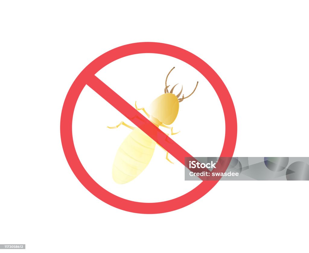 Termite In Prohibitnot Allowed Sign Warning Symbol Road Symbol Sign And ... Termite In Prohibitnot Allowed Sign Warning Symbol Road Symbol Sign And ...