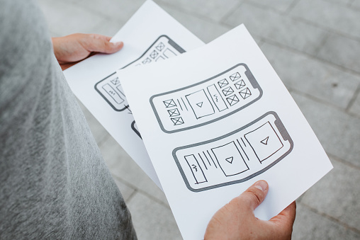 Ux Mobile Application Wireframe Sketch Prototype Framework Layout
