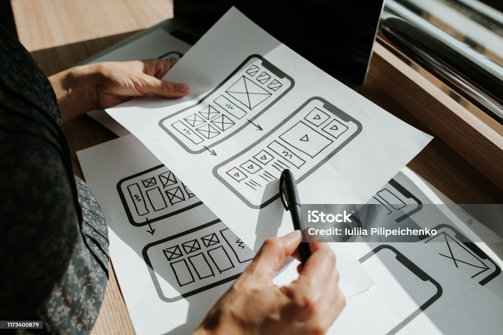 Ux Mobile Application Wireframe Sketch Prototype Framework Layout