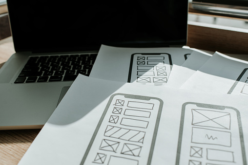 Ux Mobile Application Wireframe Sketch Prototype Framework Layout